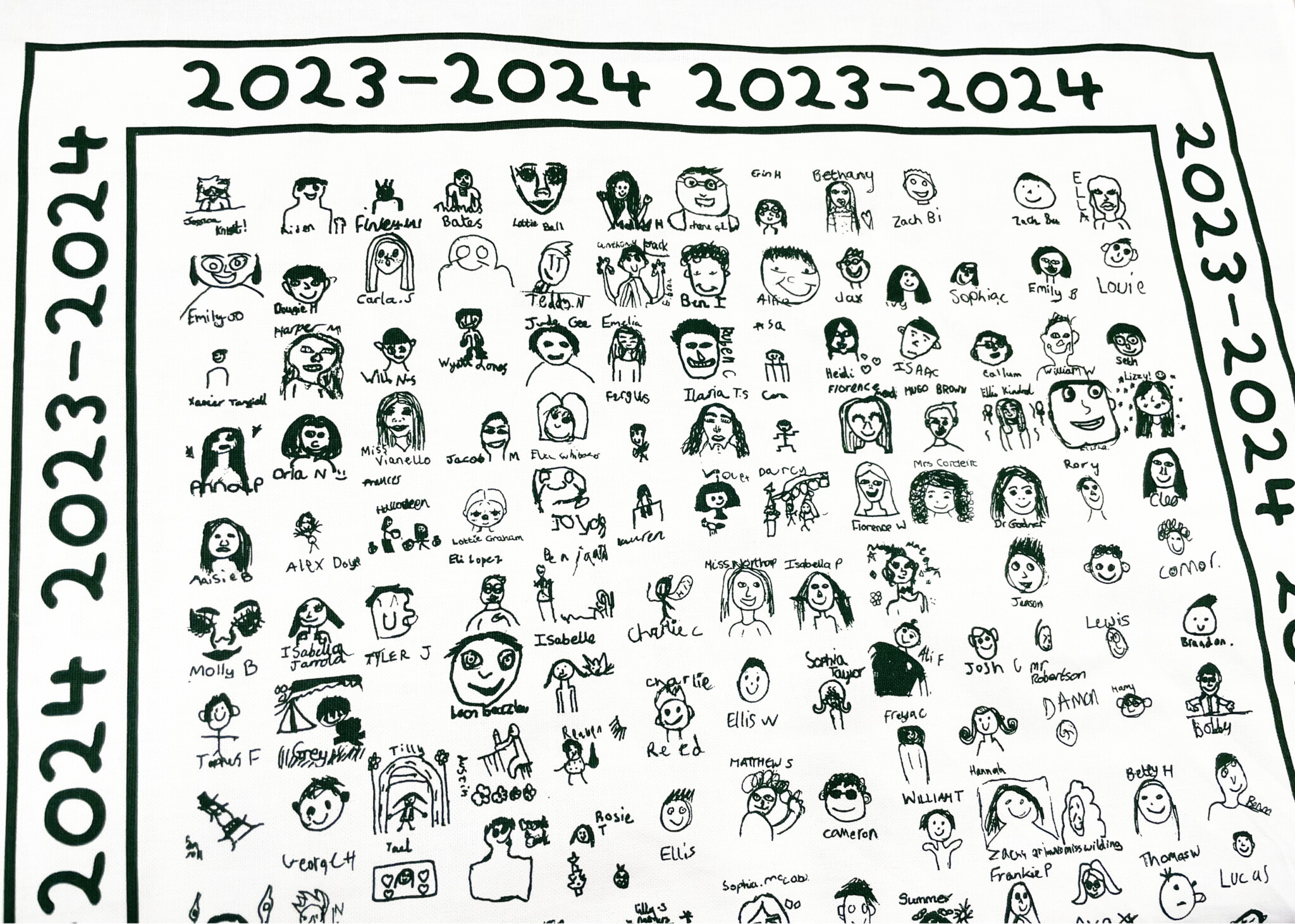 Children's portrait tea towels - FOSP